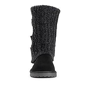 MUK LUKS Women's Cheryl Boot, Jet Black, 10