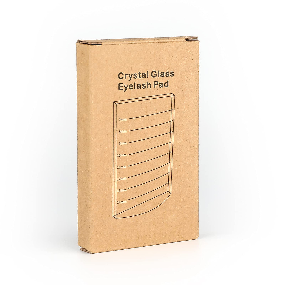 G2PLUS Glass False Lash Holder, 4'' x 2'' x 0.4''Lash Pallet for Lash Extensions, 2-in-1 Crystal False Lashes Adhesive Glue Pallet Holder for Eyelash Extensions