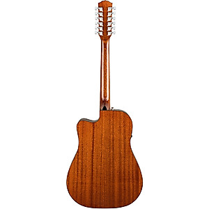 Fender CD-60SCE Acoustic-Electric Dreadnaught Body Style-Natural Finish, Right, 12-String Guitar (0970193021)