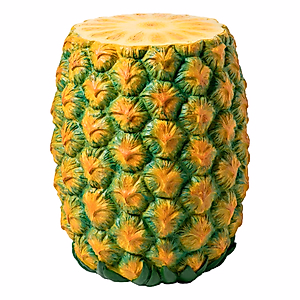 AONYAYBM Simulated Food Stool, Resin Fruit Stool with Anti Slip Pads, Fun Ingenious Decorative Shoe Changing Stool, Retro Light Weight Foot Stool, Multifunctional Foot Ottoman for Home(Ananas)