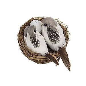 VALICLUD 8pcs Simulated Bird Nest Home Bird Nest Decor Artificial Bird Nest Bird Nest Ornament Fake Bird