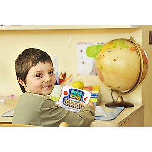 Learn Smart Handheld Language Learning Machine Early Education Device PDA Style Learning Resource 104 Learning Activities&Game English/Spanish Bilingual Support TV-Out Function 2.7”inch TFT Screen