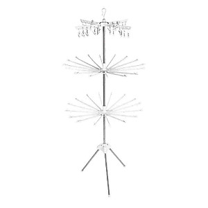 UYSB 3-Tier Clothes Drying Rack Line Laundry Dryer Indoor Retractable Folding Stand Drying Rack Drying Rack Clothing Laundry Drying Rack Laundry Rack Clothes Dryer Laundry Racks for Drying Cloth