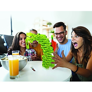 Fotorama Trembling Tower, The Ultimate Vibrating Stacking Game, Pull Blocks Out with Vibrating Tweezers, Extra Challenge, Precision & Fine Motor Skills, Keep Steady or Tumble Down, Players 2+,Ages 6+