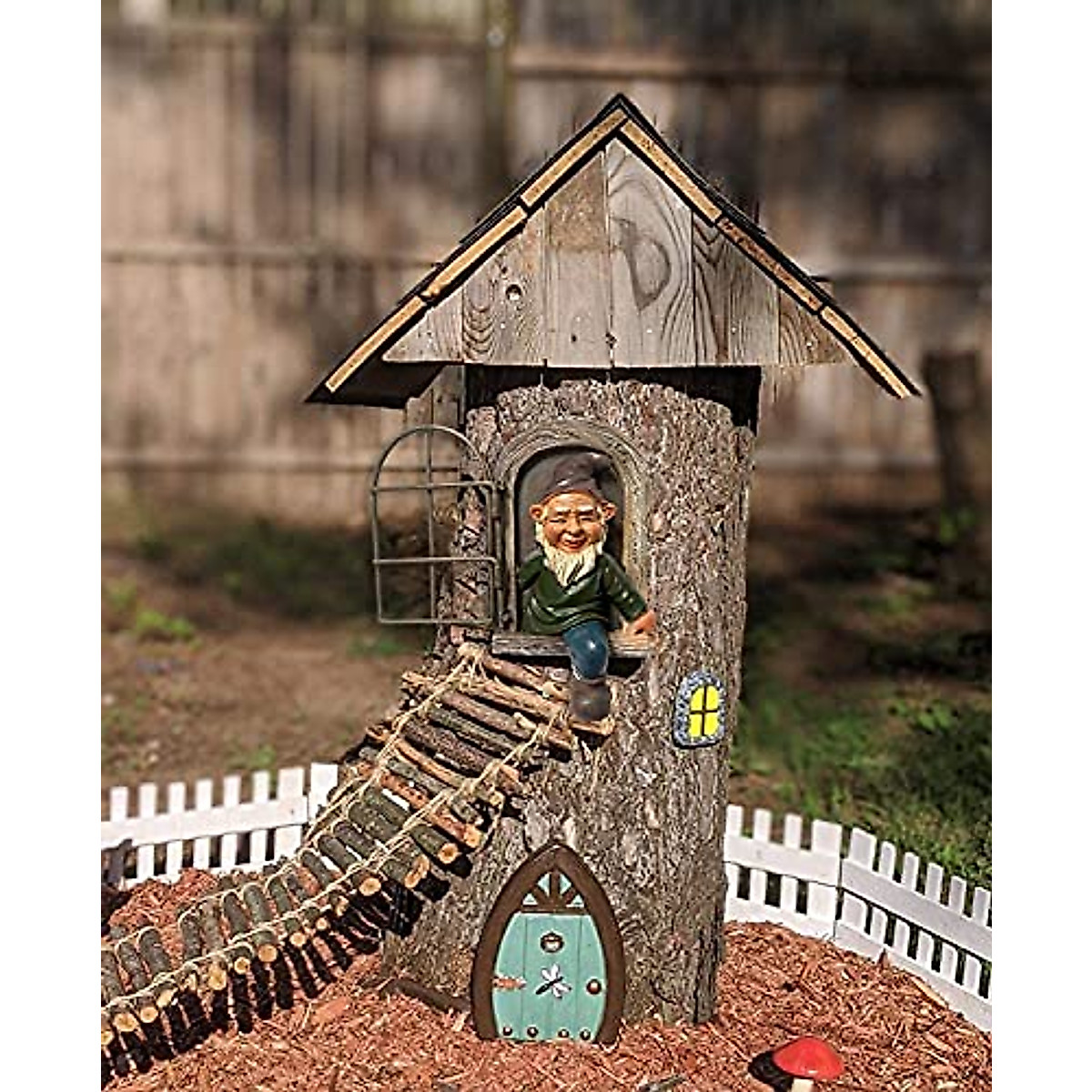 INNOLITES Elf Out The Door Tree Hugger Garden Gnome Statue, Garden Peeker Yard Art unimaginable Tree Sculpture Garden Decoration(Garden Gnomes)(Garden gnome A)