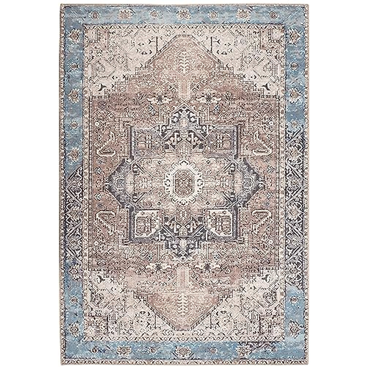 Bellini Rugs Machine Washable Rug with Non Slip Backing, Living Room Rug, Kitchen Area Rug, Pet Friendly Area Rugs, Throw Rugs for Entryway, Home Floor Decor, 3' x 5'