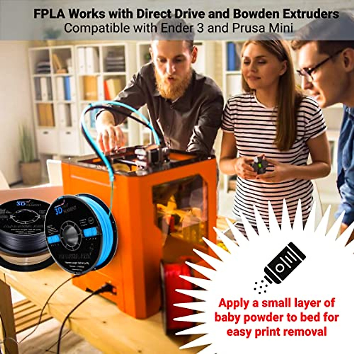 ATARAXIA ART Flexible PLA Filament 1.75mm,3D Printer Filament 1kg/2.2lb Spool,Better Than TPU,89A Shore Hardness, Patent Formula, Compatible with Bowden Extruder,with Filament Storage Bag, FPLA Black