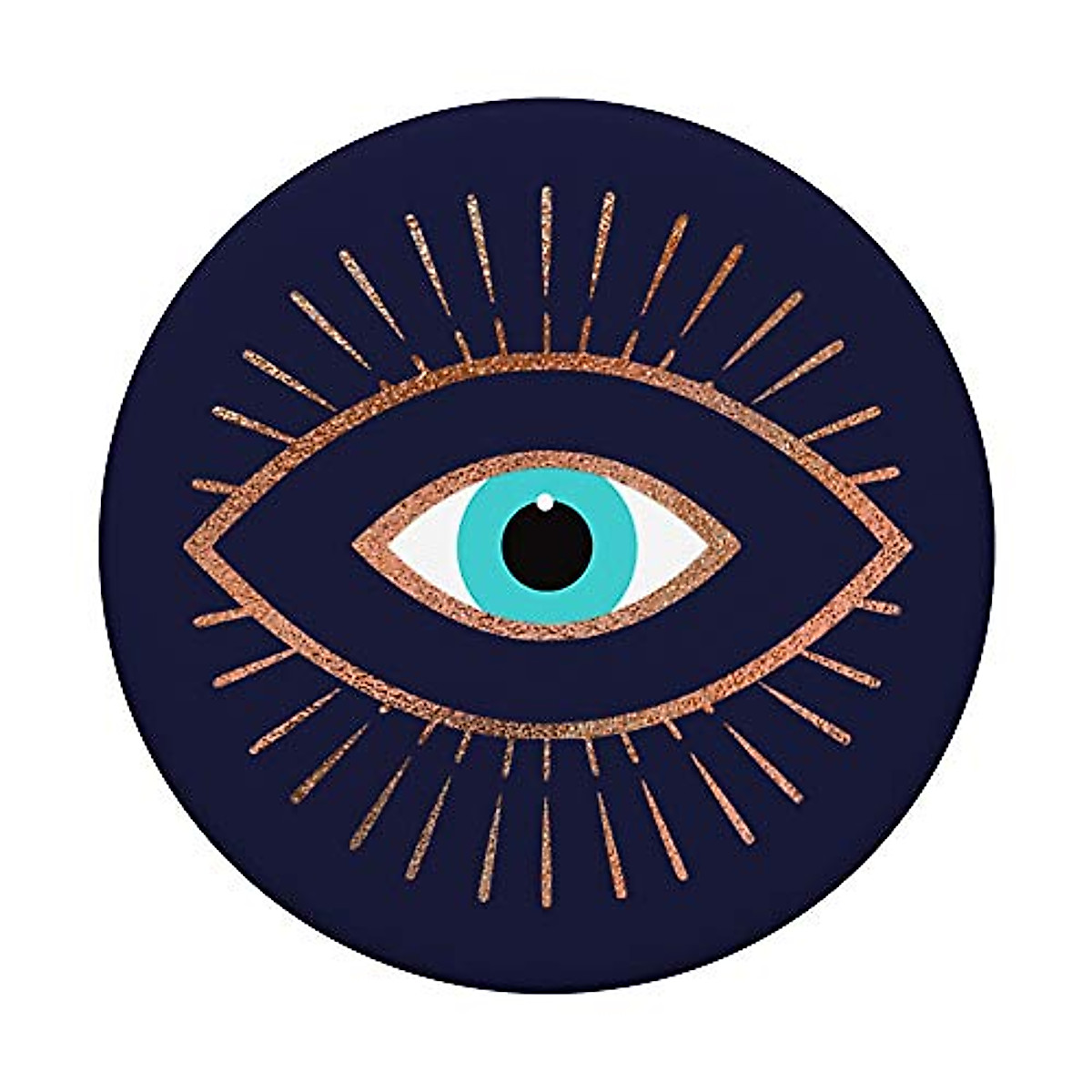 Rose Evil Eye Navy Blue PopSockets Swappable PopGrip
