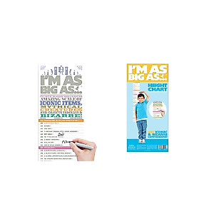 Luckies Of London I’m As Big As Height Measuring Growth Chart For Kids - Fun Wall Hanging Chart To Measure Growing Children