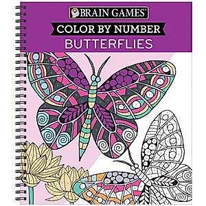 Brain Games - Color by Number: Butterflies