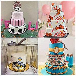 Hexagon Cookie Cutter-Square Fondant Cutters-Puzzle Fondant Cutters,Cake Mold Rhombus Fondant Cutters,Geometric Biscuit Cutters Football Fondant Impression Mat Cake Border Decorating Tool