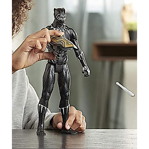 HASBROSERIES Titan Hero Series Black Panther 12 Inch Action Figure with Blast Gear