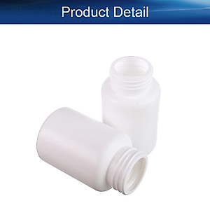 Heyiarbeit 20Pcs Wide Mouth Plastic Bottles 120ml/4oz Plastic Empty Lab Home Solid Sample Storage Container Reagent Polyethylene Bottle with Cap