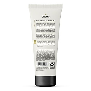 Cremo Silver Water & Birch Shave Cream, Astonishingly Superior Ultra-Slick Shaving Cream for Men, Fights Nicks, Cuts and Razor Burn, 6 Fl Oz