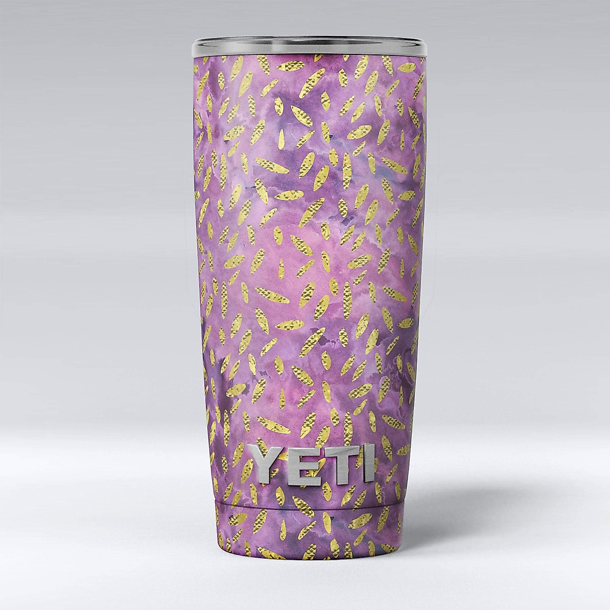 Design Skinz Daisy Pedals Over Purple Cloud Mix - Skin Decal Vinyl Wrap Kit Compatible with The Yeti Rambler Cooler Tumbler Cups
