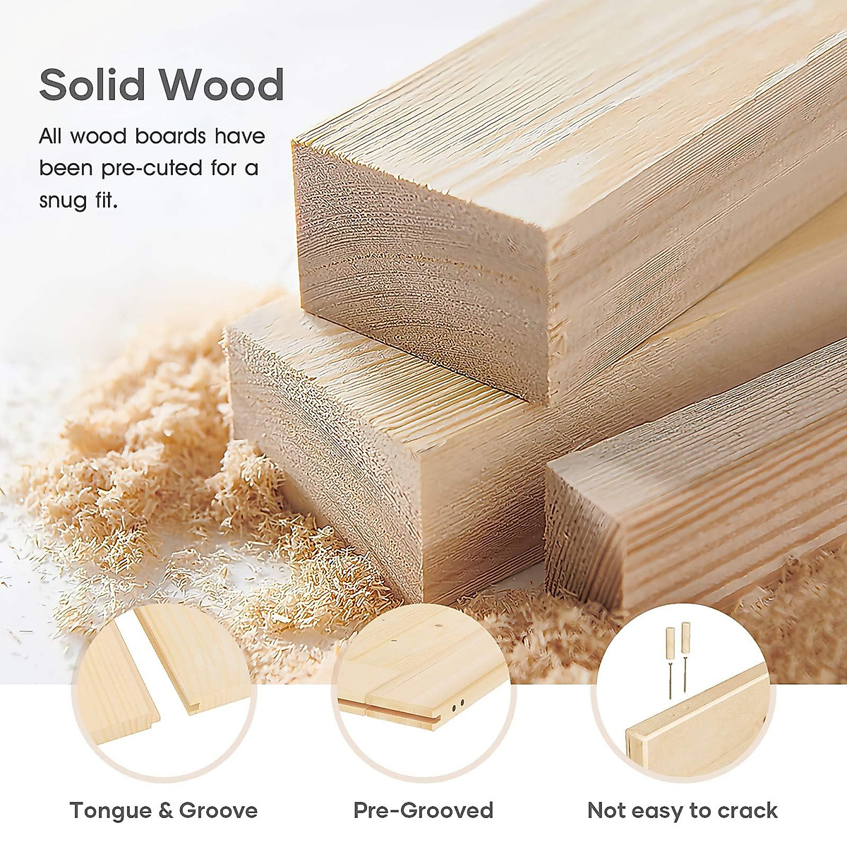 ROYMELO 36x84 inch (Double 18×84 inch Door) Sliding Barn Wood Door Slab with 6.6ft Hardware Kit, Requires Simple DIY Assembly