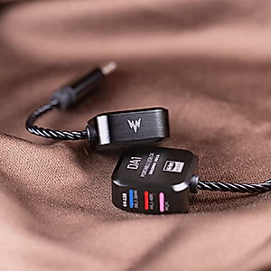 Whizzer DA1Cube Portable DAC Headphone Amplifier adaptive for Android, iOS and PC: Support 32bit/384kHz、DSD128(DoP)、MQA×8 - ESS9281C Pro DAC - Cross-Platform Compatibility - Output Level ：55mW@32Ω