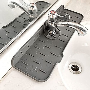 Kitchen Bathroom Silicon Sink Splash Drying Mat, Faucet Drip Protector, Commonly Used Sink Accessories In Bars, Rvs, Kitchens, Bathrooms And Farmhouses.