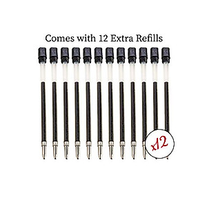 Express Pencils™ - Personalized Crystal Pens with Stylus - Metal Gem Pen - Custom Metallic Printed Name Pens with Black Ink - Imprinted with Message | Ideas for Her | 12 pcs/pack (Assorted)