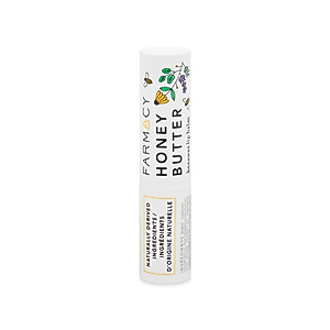 Farmacy Beeswax Lip Balm - Honey Butter Moisturizing Lip Care + Chapped Lip Treatment - Enriched with Cupuaçu + Cocoa Butters, Proprietary Honey Blend and Vitamin E to Nourish, Soften + Heal (3.4g)