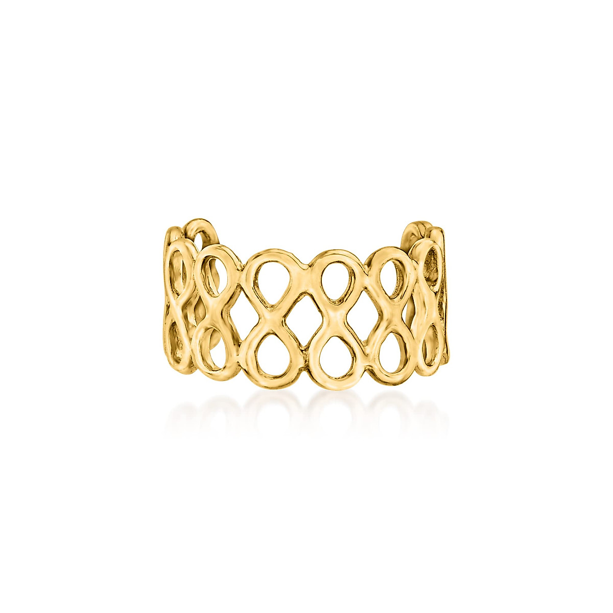 Ross-Simons 14kt Yellow Gold Infinity Single Ear Cuff