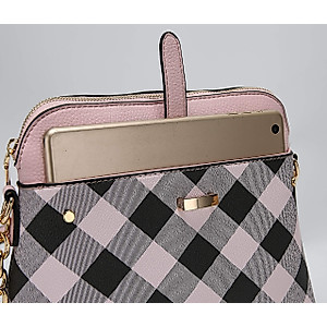 MKF Collection Crossbody Bag for Women, Vegan Leather Multi Pocket Messenger Purse, Shoulder Bag By Mia K