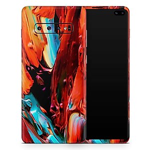 DesignSkinz Blurred Abstract Flow V1 Protective Vinyl Decal Wrap Skin Cover Compatible with The Samsung Galaxy S20 (Screen Trim & Back Glass Skin)