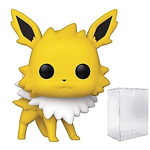 POP Pokemon - Jolteon Funko Pop! Vinyl Figure (Bundled with Compatible Pop Box Protector Case), Multicolor, 3.75 inches
