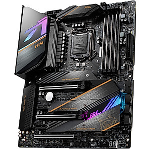 MSI MEG Z490 ACE Gaming Motherboard (ATX, 10th Gen Intel Core, LGA 1200 Socket, SLI/CF, Triple M.2 Slots, USB 3.2 Gen 2, Wi-Fi 6, Mystic Light RGB)