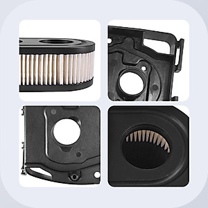 Lawn Mower Air Cleaner Cover kit with Air Filter and Engine Air Filter Base Compatible with Models 093J02 09P700, 103M02, 104M02 104M05 Replaces 594106 595658 594107
