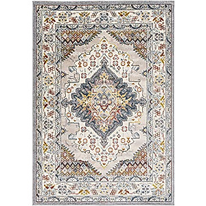 Artistic Weavers Anja Oriental Medallion Area Rug,5'2" x 7',Grey