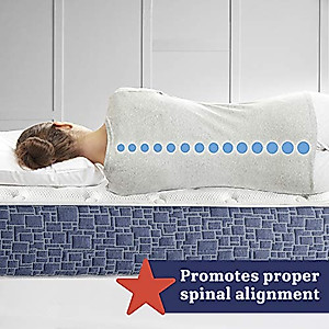 American Bedding 11 Inch Hybrid Mattress, Gel Memory Foam and Innerspring Support, Medium Firm Feel, Queen