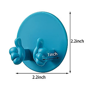 ASWANKA Utility Wall Hooks, Plug Storage Hooks, Damage Free Adhesive Wall Hooks for Hanging, Wall Hangers Without Nails for Hanging in Living Spaces, Kitchen, Bathroom, 6pcs Mixed