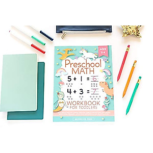 Preschool Math Workbook for Toddlers Ages 2-4: Beginner Math Preschool Learning Book with Number Tracing and Matching Activities for 2, 3 and 4 year olds and kindergarten prep