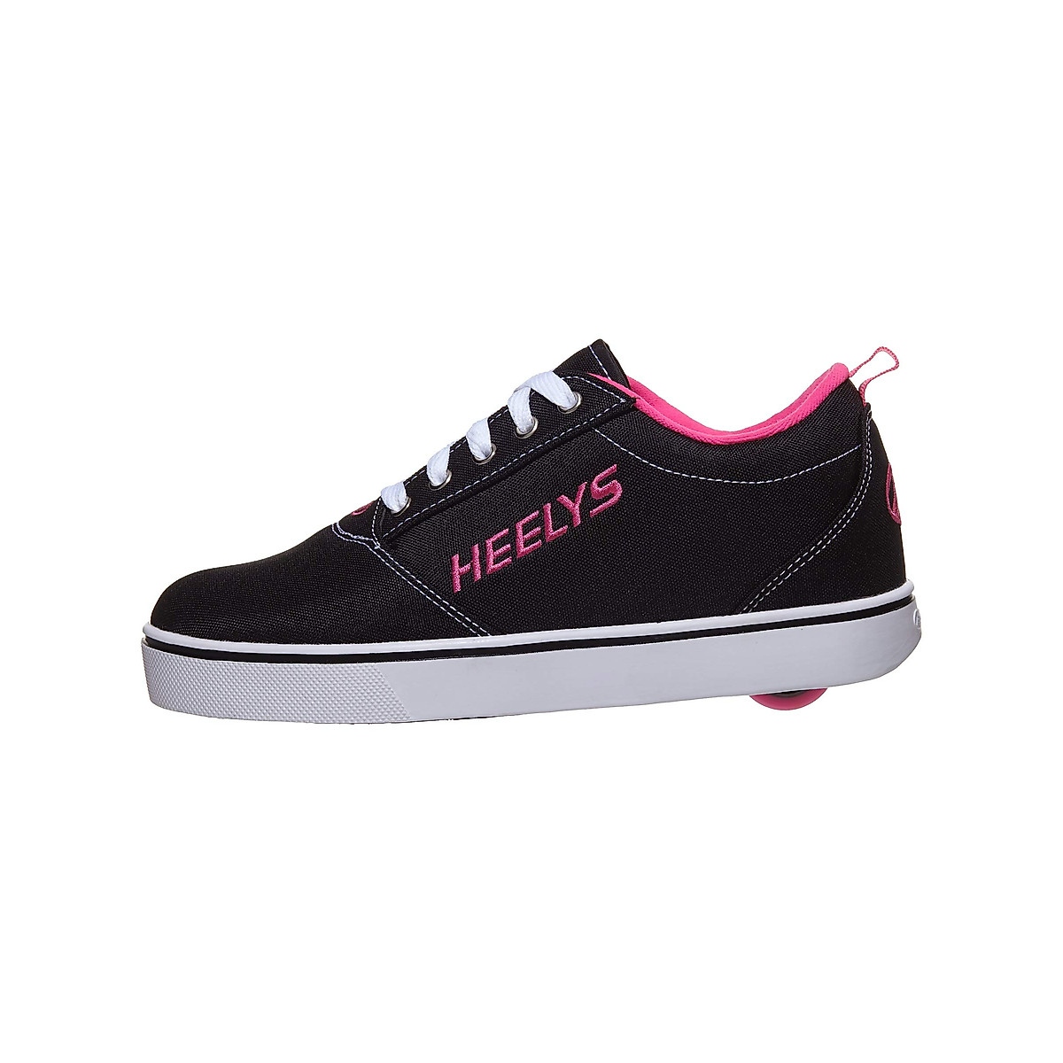 HEELYS Girl's Pro 20 (Little Kid/Big Kid/Adult) Black/White/Pink 1 Little Kid M