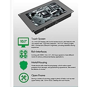 LILLIPUT 10.1" TK1010-NP/C/T-B 10.1" HDMI Open Frame Monitor -resisitive Touch