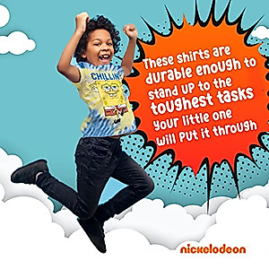 Nickelodeon Spongebob or Rugrats 3 Pack Boy's Graphic Tees, Cute Short Sleeve T-Shirts for Boys Pack of 22