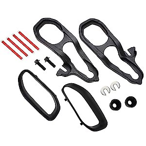 Tow Hooks for Ram 1500 Front Forged Heavy Duty Front Car Tow Hooks Compatible with Dodge Ram 1500 DT 2019 2020 2021 2022 2023# 82215268AB Black