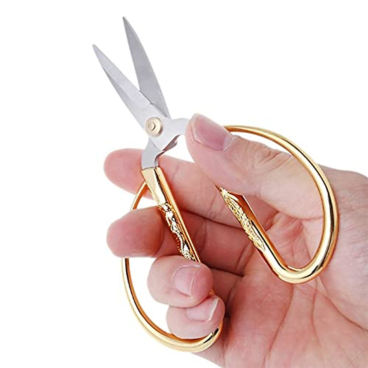 Gold Dragon Phoenix Bonsai Scissors Wedding Shears Home Office Garden Cutting Hand Tools Pruning Scissors Drop Ship
