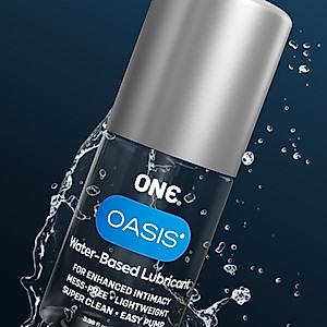 ONE® Condoms Oasis® Water Based Lubricant, 100ml | Mess-Free, Lightweight, Super Clean with an Easy Pump