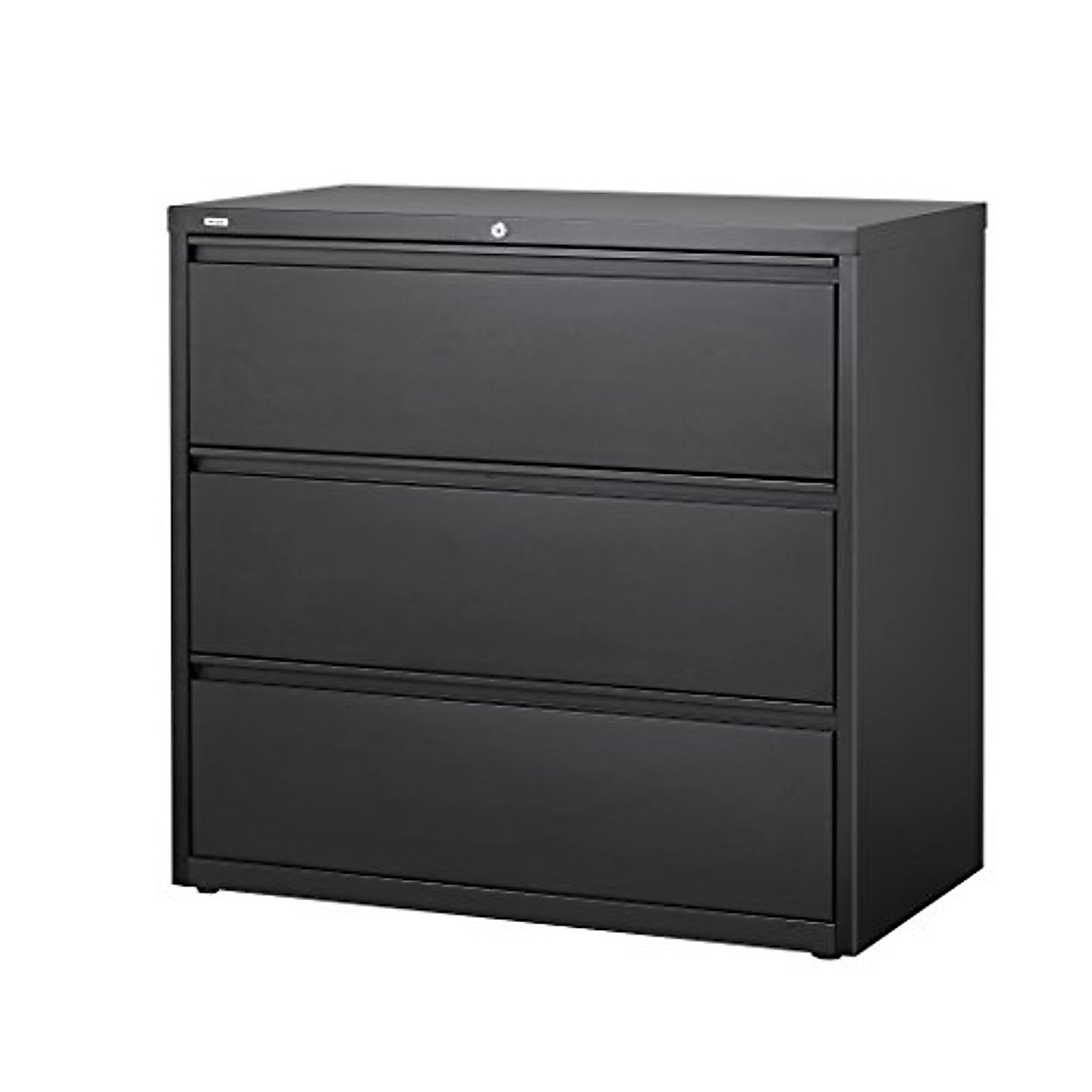 Hirsh Industries 42" Wide Three-Drawer Lateral File - Black 14998
