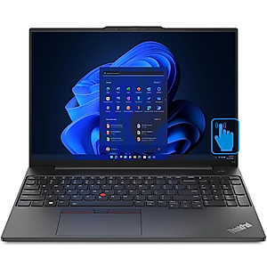 LENOVO Thinkpad E16 Gen 1 16.0" Touchscreen IPS WUXGA Display Laptop (Inteli5-1335U 10-Core, 16GB RAM, 512GB PCIe SSD, Intel UHD, WiFi 6, Backlit KYB, FP Reader, 2 Thunderbolt 4, Win 10 Pro) w/Hub