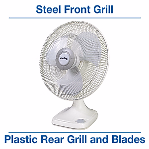 Air King 9106 16-Inch 3-Speed Oscillating Table Fan