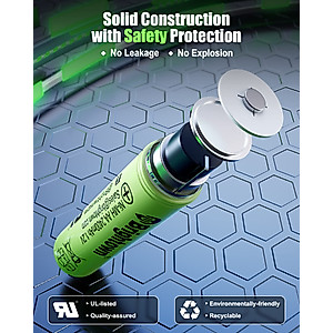 12-Pack Rechargeable AA Batteries Pre-Charged