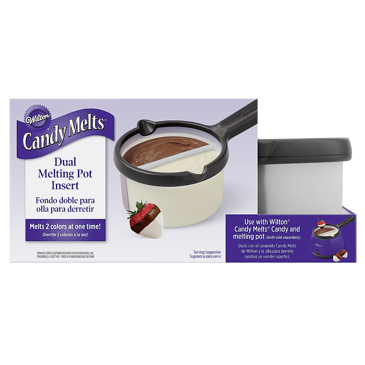 Wilton Candy Silicone Dual Melting Pot Insert