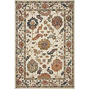 Loloi Padma PMA-01 White / Multi Area Rug 5'-0" x 7'-6"