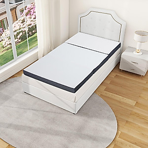 Airdown Tri-Fold Memory Foam Mattress, 4 inch Twin XL Folding Mattress with Washable Cover, Foldable Mattress Portable for RV Camping, Guest Mat, Easy Storage, 80"×38"×4"