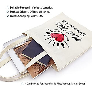 ZHANTUONE Canvas Tote Bag Gift，Nail Tech Survival Kit，Nail Technician Gifts，For Women Manicurist Gift，Nail Graduation Gift， Funny Birthday Gifts，For Nail Tech Multipurpose Canvas Tote Bag Gift
