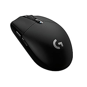 logitech G305 LIGHTSPEED Wireless Gaming Mouse, Black (Renewed)