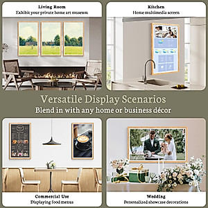 BSIMB 8 Inch Large Digital Picture Frame(Non-Touch Screen), 64GB 1920x1080 FHD WiFi Extra Large Digital Photo Frame with Remote Control, Share Pictures/Videos via App/Email, Auto-Rotate, Black